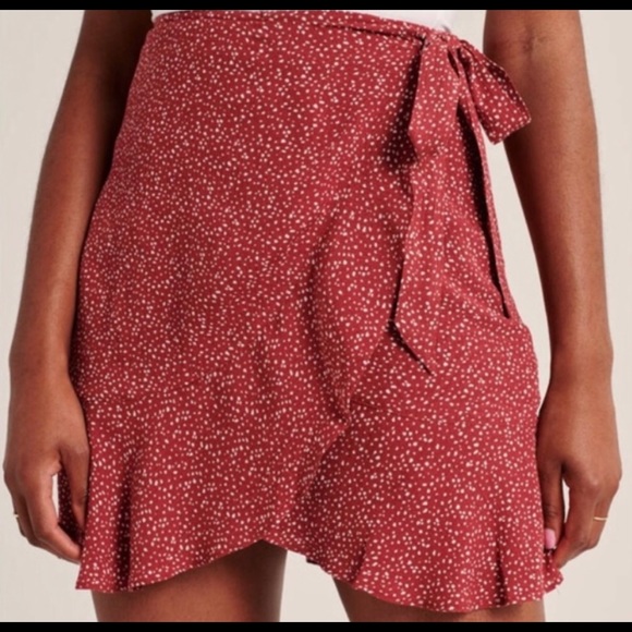 Abercrombie & Fitch | Skirts | Abercrombie Ruffle Wrap Mini Skirt ...